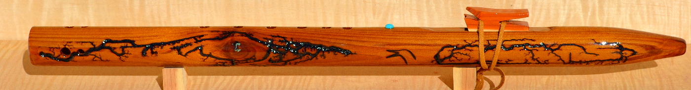 Western Red Cedar F#m Fractal Flute # 1